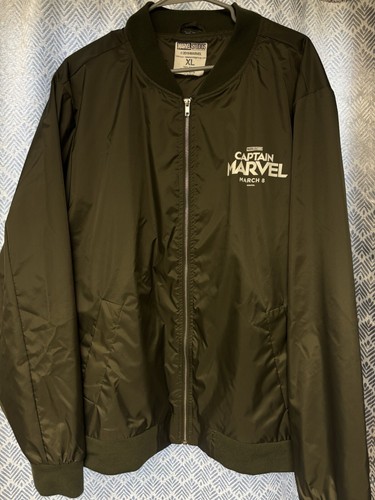 Captain Marvel Green Jacket Marvel Studios March 8 Rare VHTF Promo Size ...
