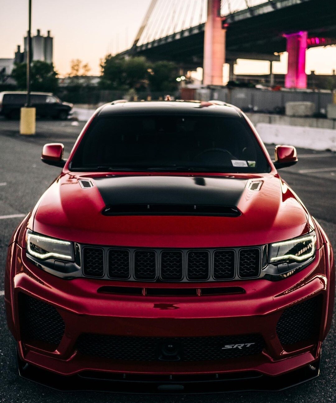 JEEP GRAND CHEROKEE 14-23 SRT OR TRACKHAWK FRONT BUMPER WITH LIP+GRILL ...