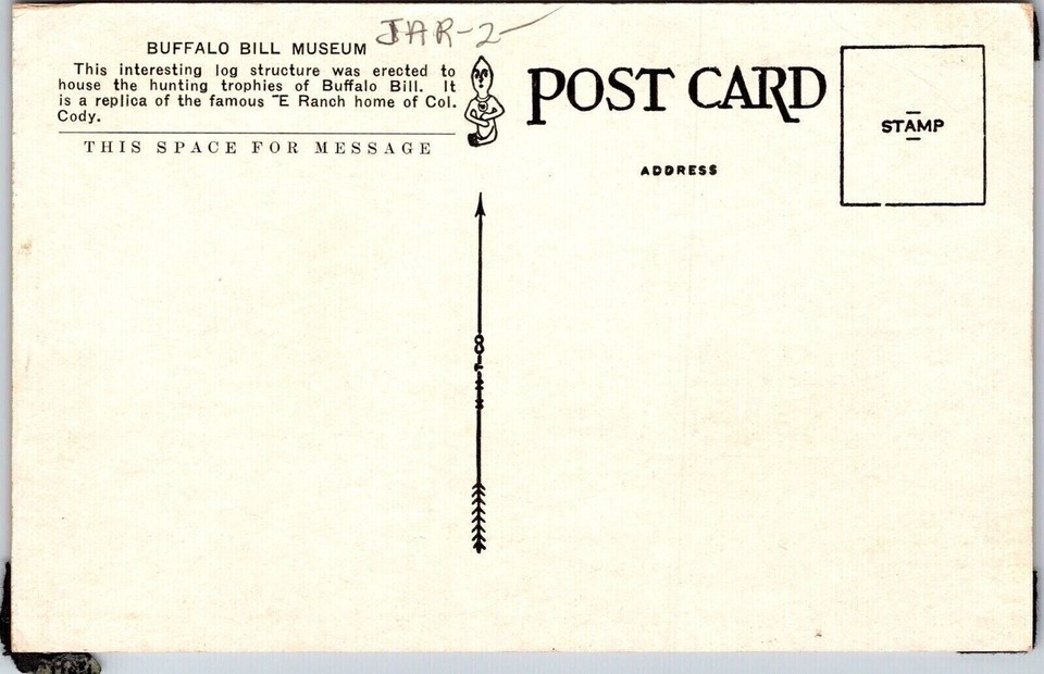 Buffalo Bill Museum Cody Wyoming WY WB Postcard UNP VTG HHT Unused Vintage | eBay