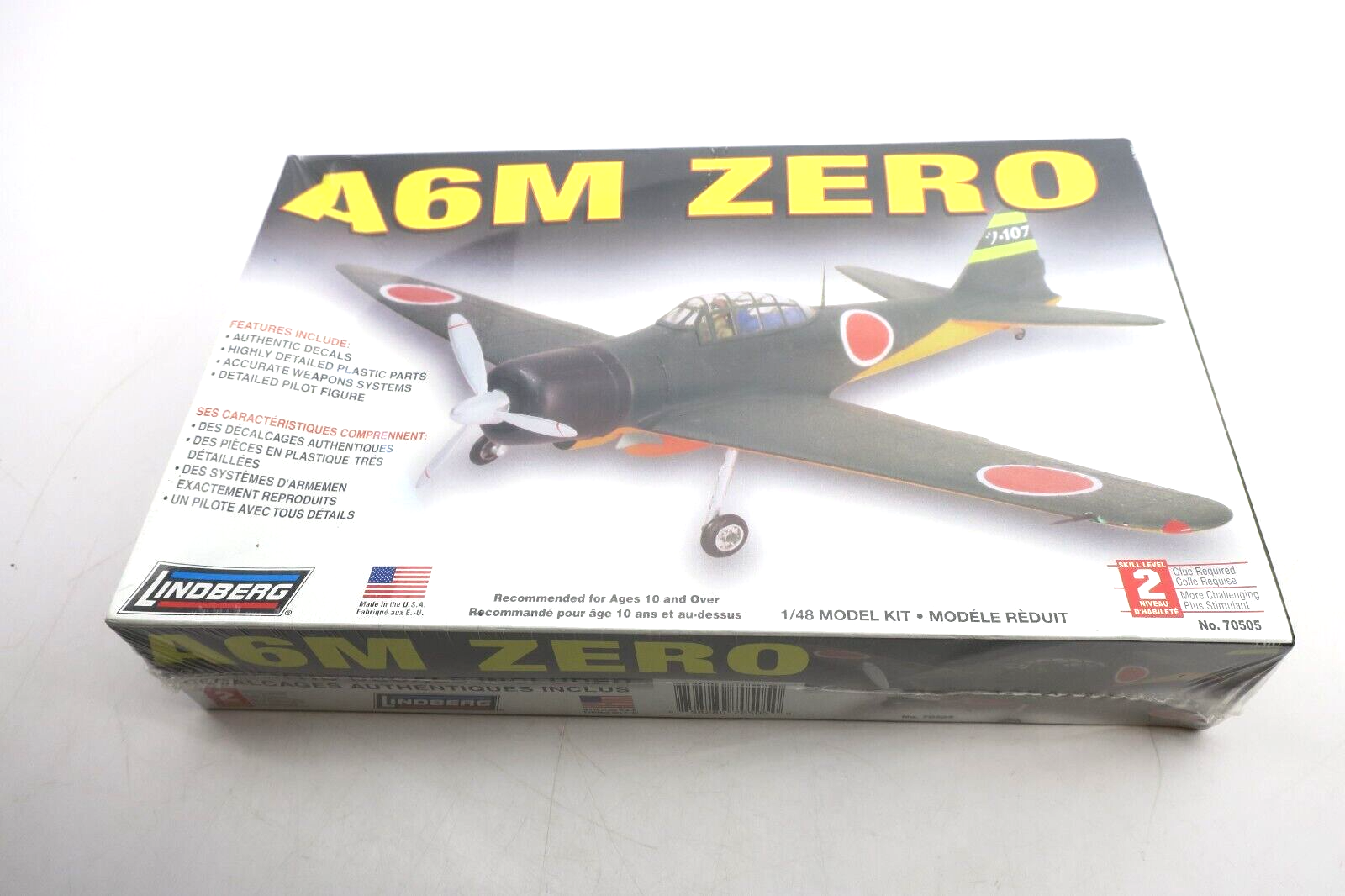 Lindberg A6M Zero 70505 1/48 FS NEW Model Kit Sealed | eBay