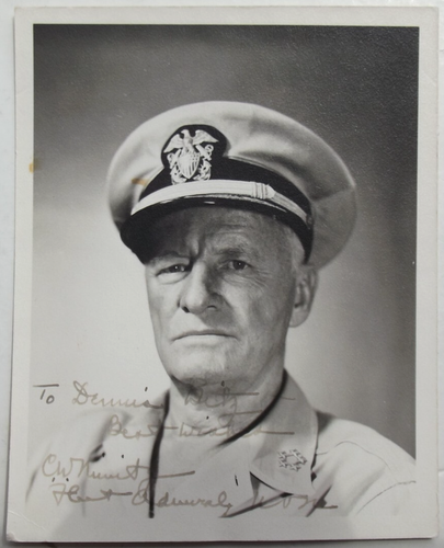 Fleet Admiral Chester Nimitz World War II Pacific Commander Signed ...