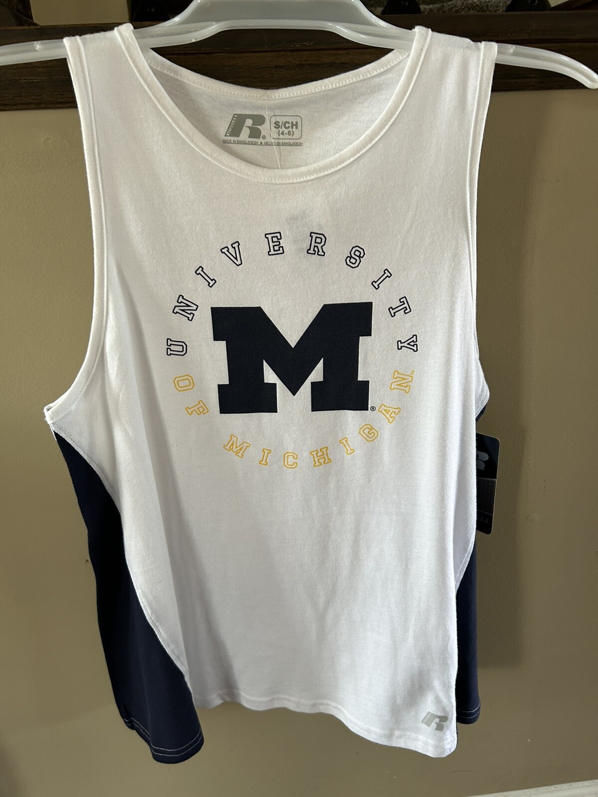 NWT University Of Michigan tank top women Ladies Small Sm S U of M ...