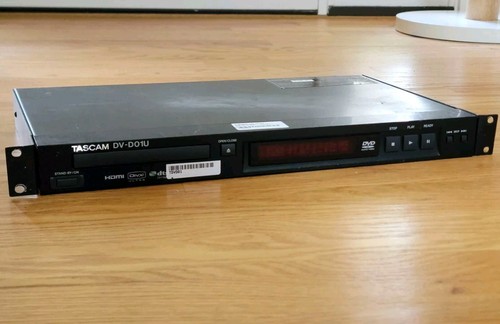 TASCAM DV-D01U Rack mountable Single Disc DVD Player Pro Video DVD01U ...