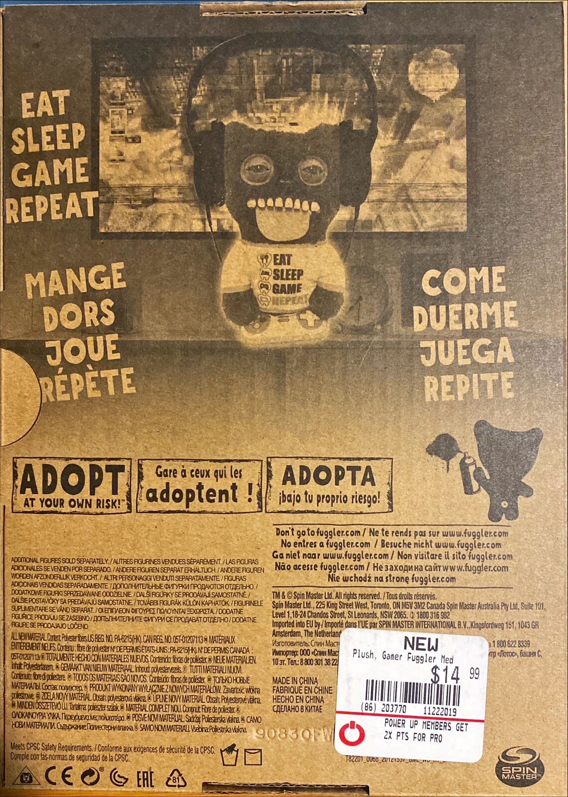 Fuggler Spin Master Funny Ugly Monster Video Gamer Sir Belch RARE Eat ...