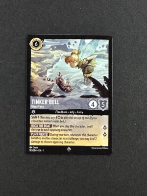 Tinker Bell Giant Fairy - Disney Lorcana: First Chapter Super Rare 193/ ...