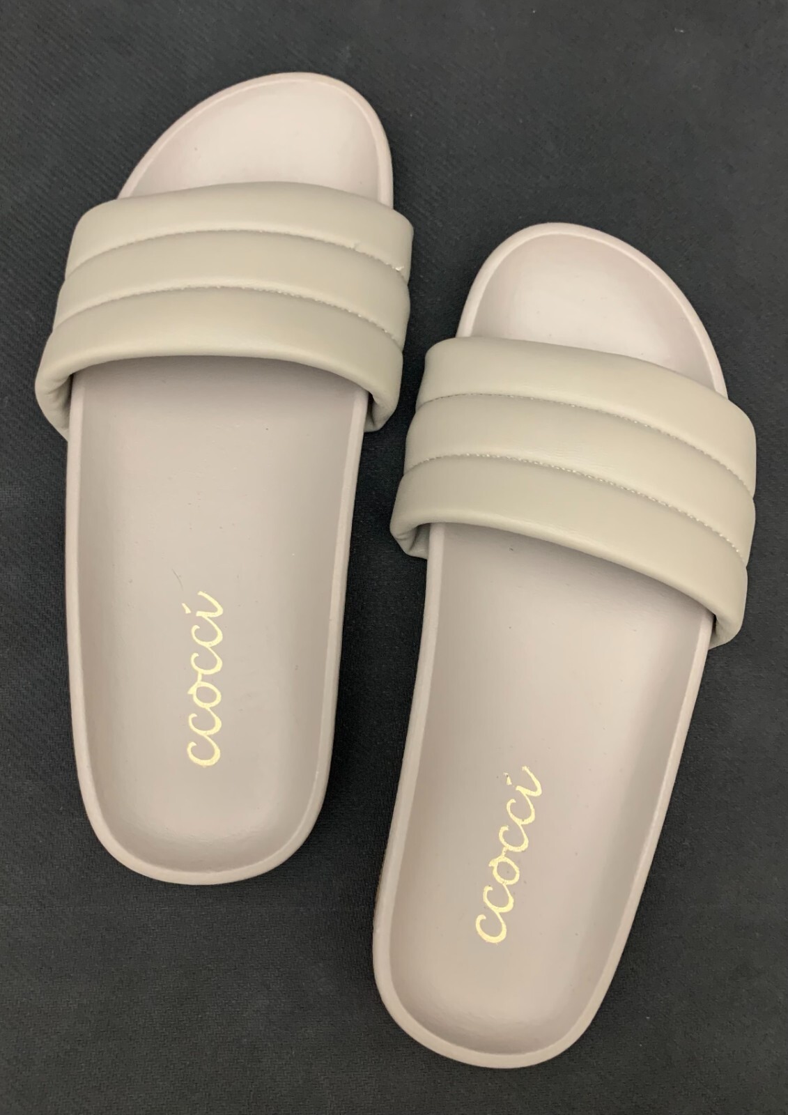 Ccocci - Slip On Dottie Slide Sandals - Size 6 - Gray | eBay