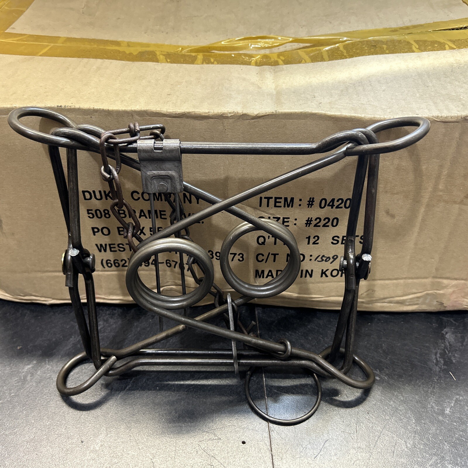 Lot Of 3 Traps - Duke 220 Body Grip Traps Groundhog - Raccoon - Victor ...