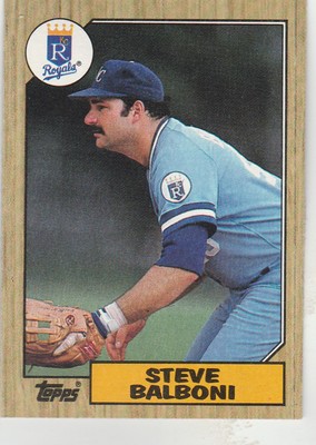 FREE SHIPPING-MINT-1987 Topps Kansas City Royals #240 Steve Balboni | eBay