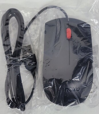 LOT OF 2 Lenovo OEM USB Optical Mouse Wired 00PH133 SM50L24506 1000 dpi ...
