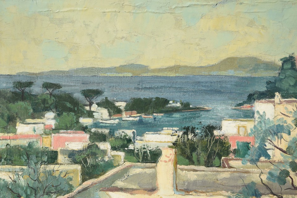 Richard Sprick 1901-1968 Bad Salzuflen / Gemälde "Porto d’Ischia" 1966 ...