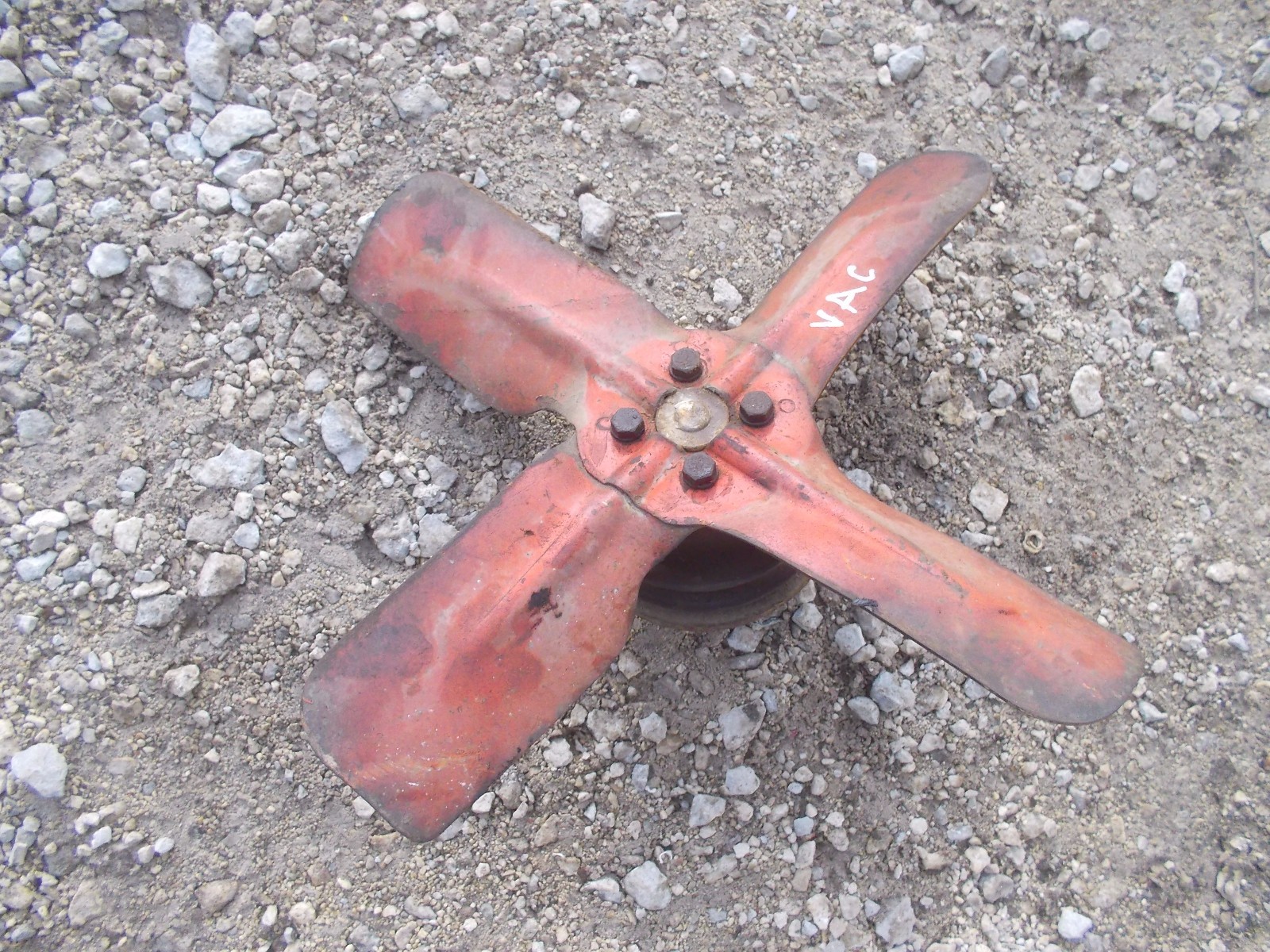 Case VAC tractor engine motor fan assembly with belt drive pulley | eBay