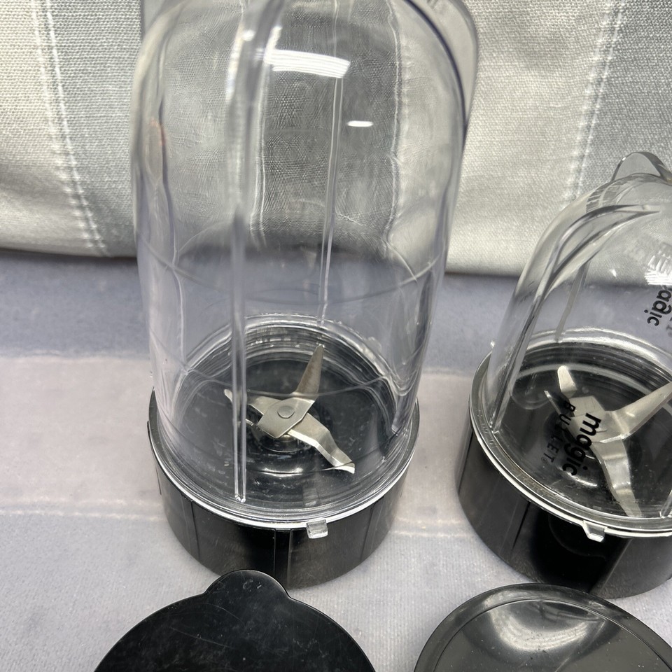 Magic Bullet Replacement Cups With Lids-good Condition | eBay