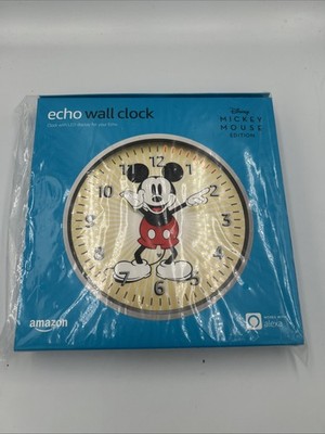 Amazon Echo Alexa Wall Clock Digital LED Smart Disp. Disney Mickey ...