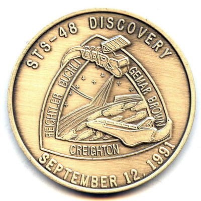 N048 NASA SPACE SHUTTLE COIN / MEDAL, DISCOVERY, STS-48 | eBay