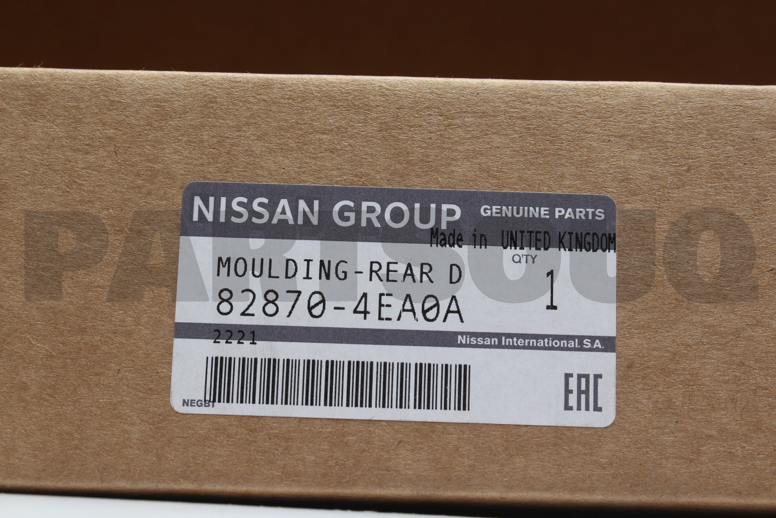 828704EA0A Genuine Nissan MOULDING REAR DOOR,RH 82870-4EA0A | eBay