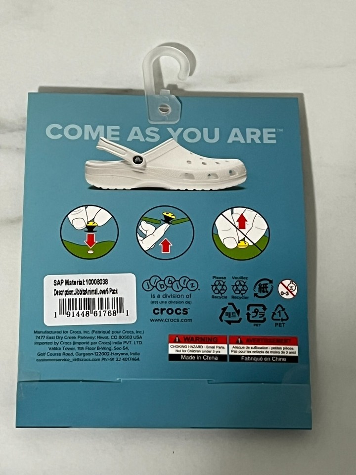 New Authentic CROCS Jibbitz Charms Animal Lover 5-Pack Dog Fox Shark ...