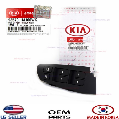 Front Door Left Power Window Switch GENUINE KIA FORTE SEDAN 2010-13 ...