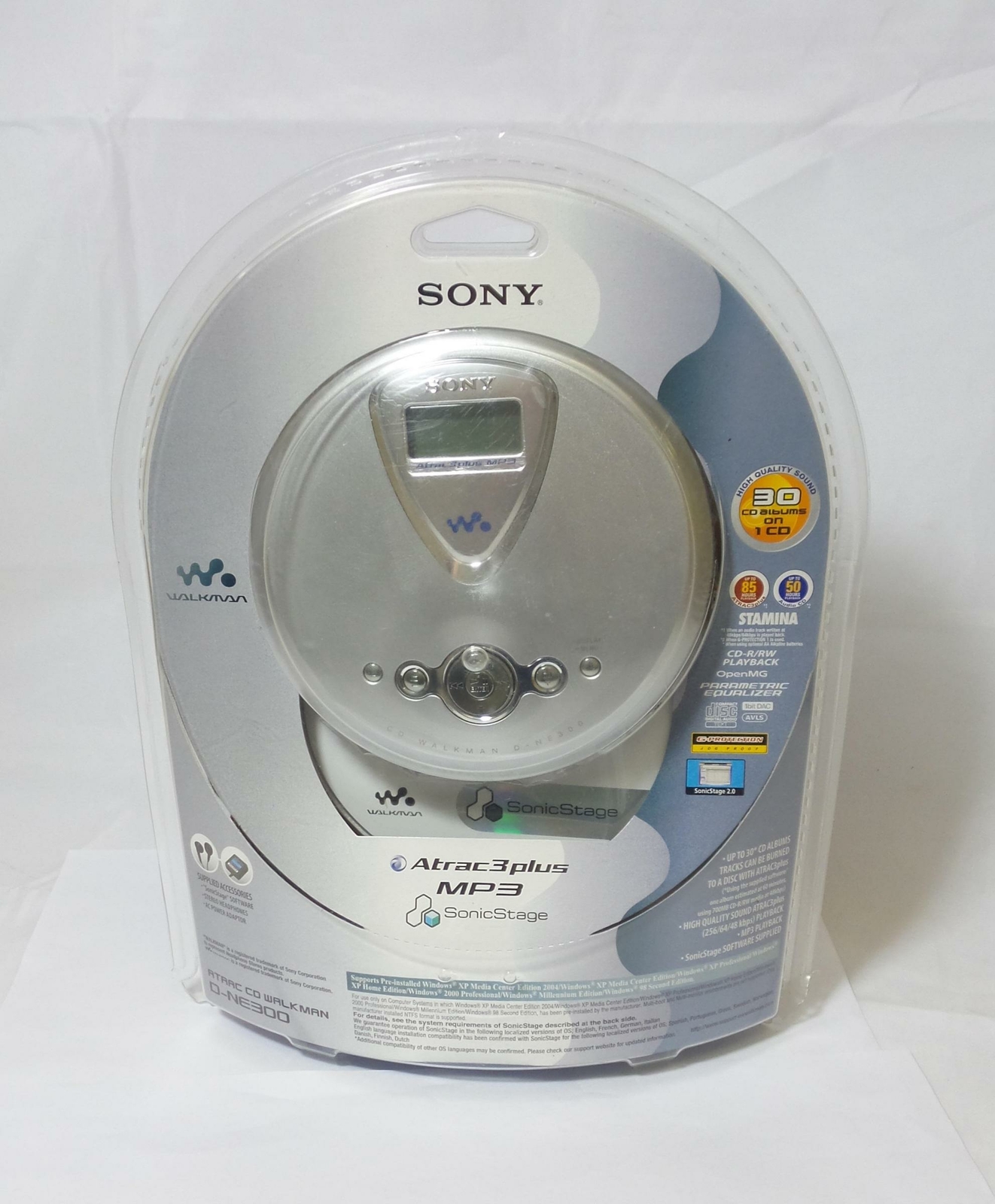 Sony ATRAC Walkman - Portable CD Player - Silver (D-NE300/SC) | eBay