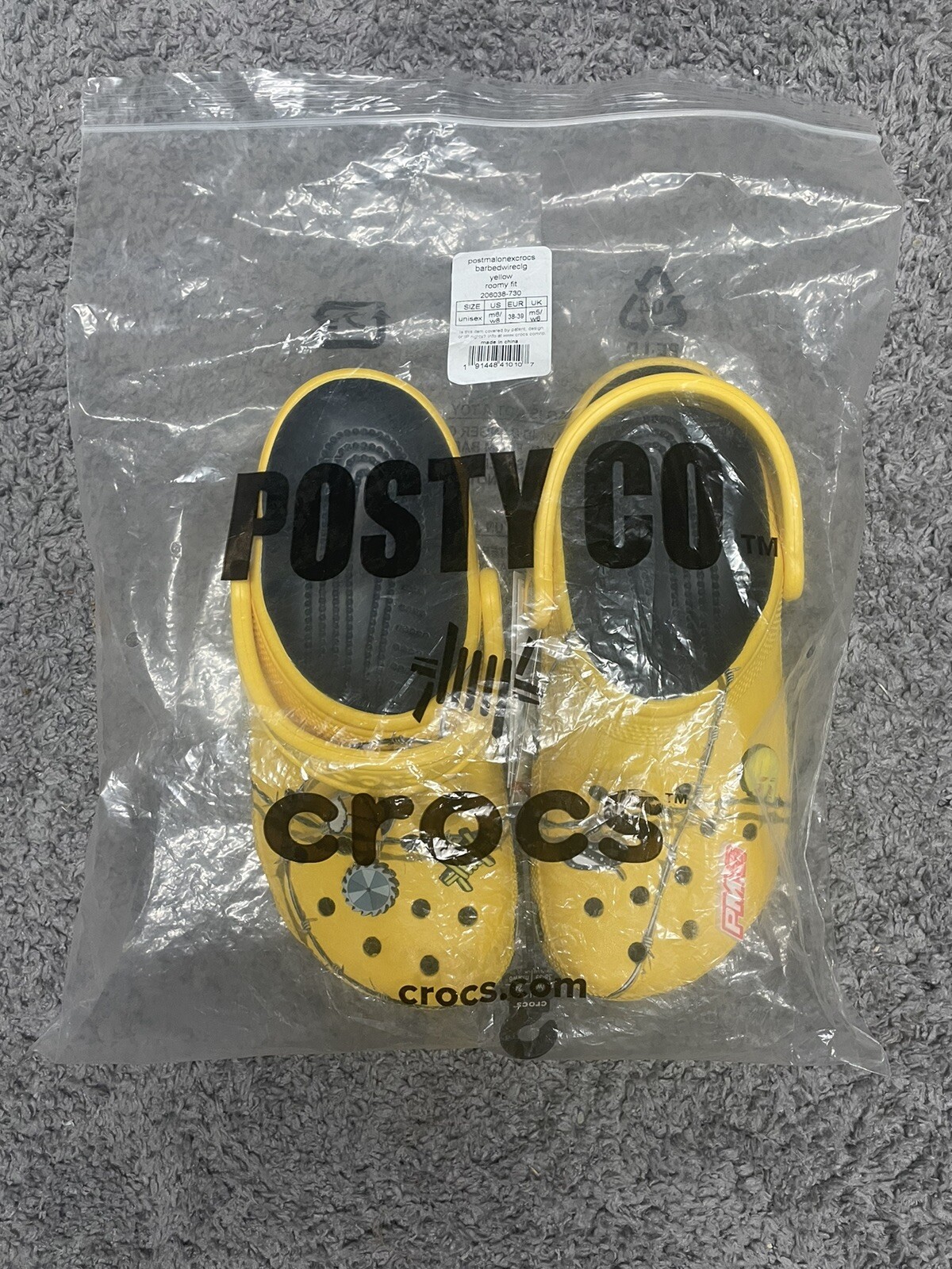 Post Malone Barbed Wire Crocs | eBay