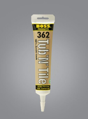 BOSS 362 Clear Acrylic Tub & Tile Caulk 5.5 oz. tube | eBay