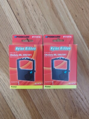 2 Packs PORELON Printer Ribbon for Okidata ML 590/ 591 Part # 11514 | eBay