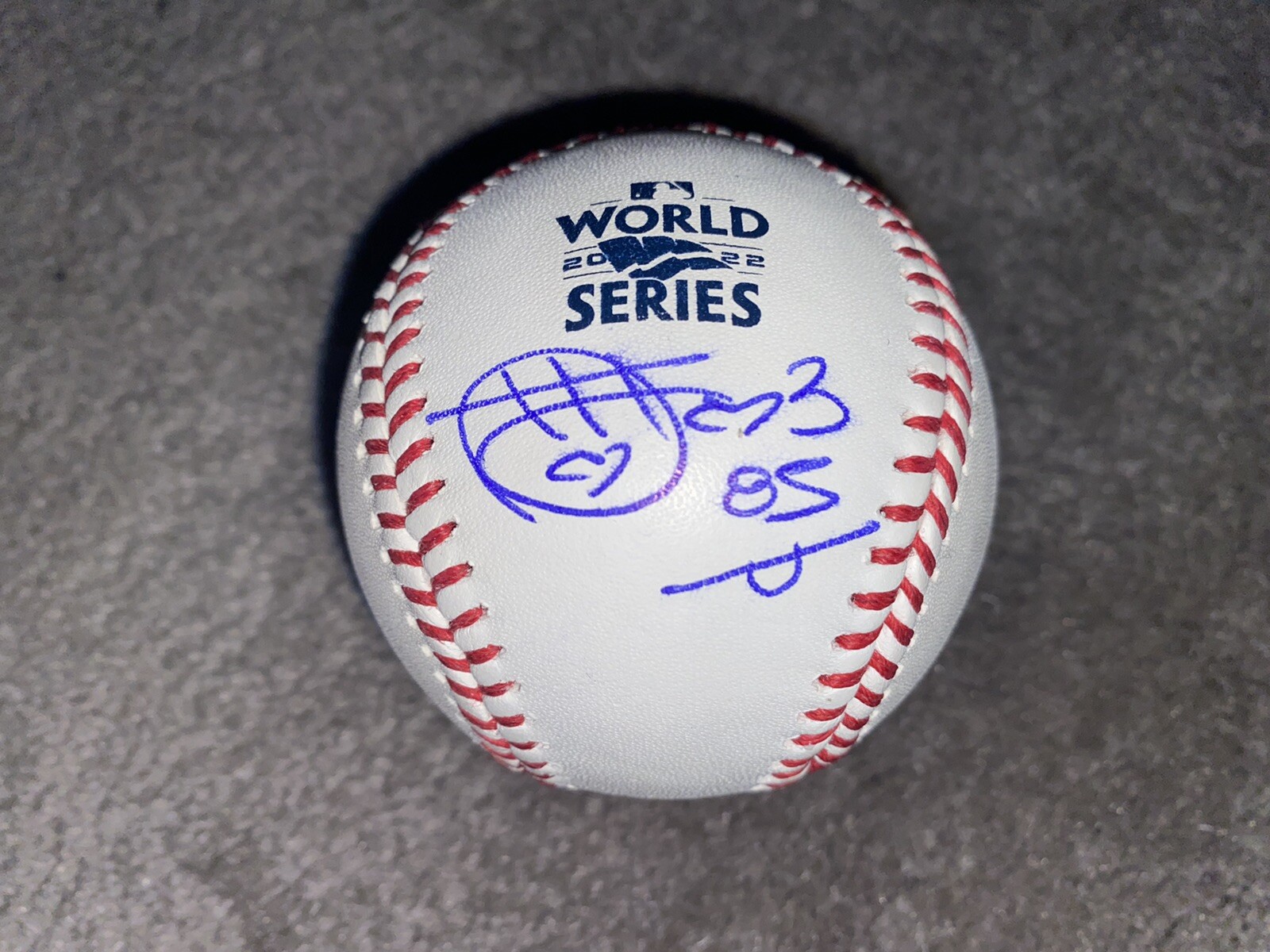 HOUSTON ASTROS JAVIER BRACAMONTE SIGNED 2022 MLB WORLD SERIES BALL ...