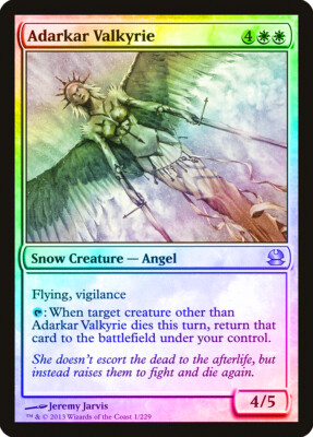 Adarkar Valkyrie FOIL Modern Masters NM White Rare MAGIC MTG CARD ...