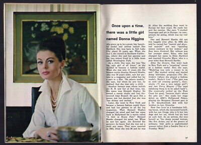1964 TV ARTICLE ~ ACTRESS DONNA HIGGINS Salt Lake City,Utah ...