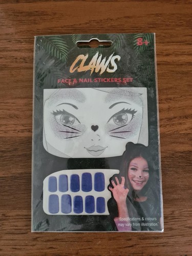 Claws Face & Nail Sticker Set *BRAND NEW* Halloween, Dress Up, Nail ...
