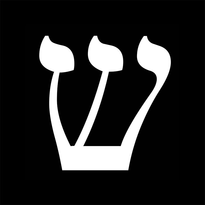 Shin Letter Symbol Vinyl Sticker - Hebrew Judaism Decal Car | eBay