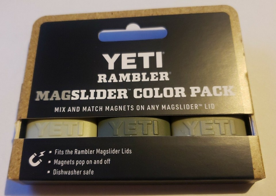 YETI Rambler MagSlider 3-PACK CAMP GREEN TRIO Replacement Sliders *SOLD ...