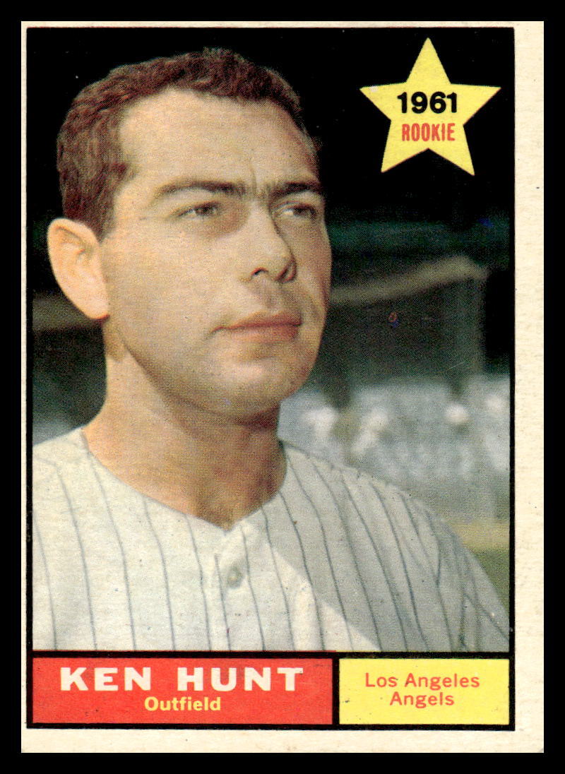 1961 Topps Ken Hunt #156 Los Angeles Angels Baseball Card | eBay