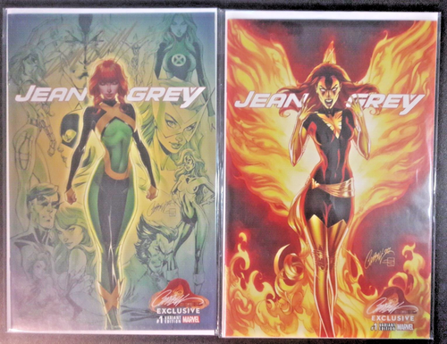 Jean Grey #1A and #1C (J Scott Campbell Variants, 2017) by Dennis ...