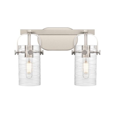 Innovations Pilaster II Cylinder 2-Lt 7" Bath, SN/DSG - 423-2W-SN-G423 ...