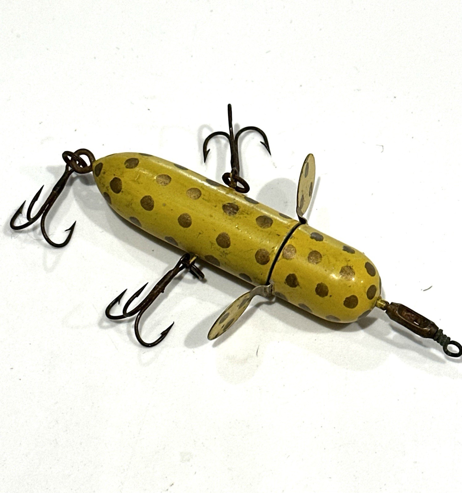 Vintage Tough Hinkley Phantom antique metal fishing lure revolving head ...