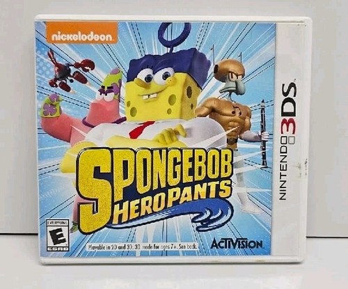 Nintendo 3DS Nick Spongebob Heropants Video Game w/ Case Tested | eBay