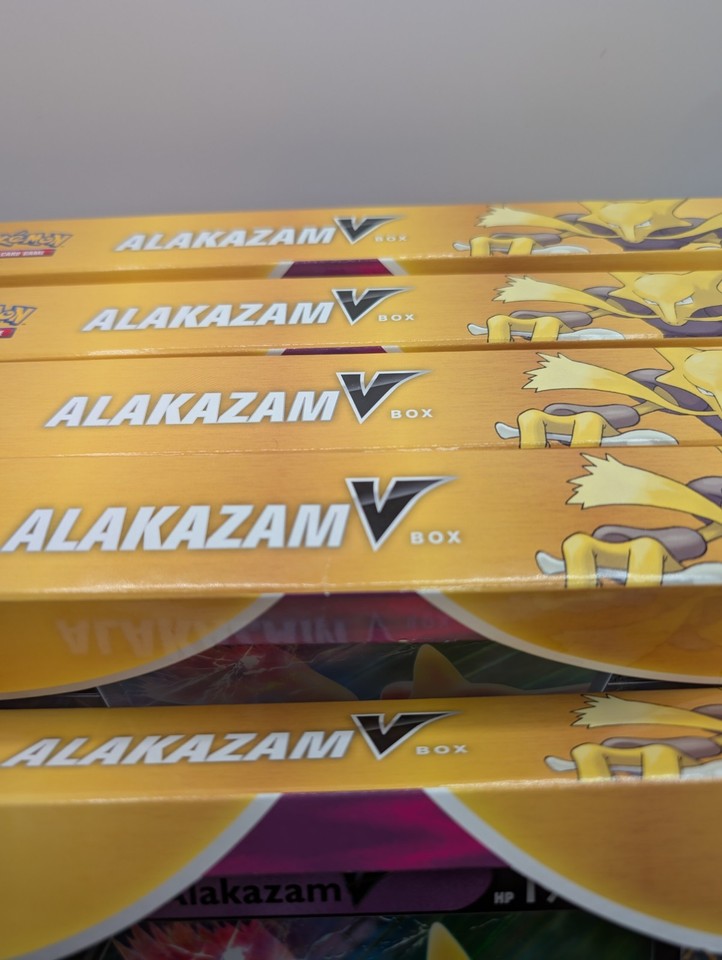2021 Pokemon Trading Card Game: Alakazam V Box (New Sealed) - 5 Box Lot ...