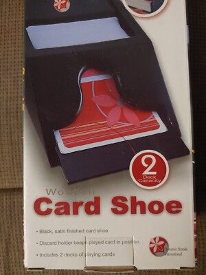 Wooden Card Shoe With Cards | eBay