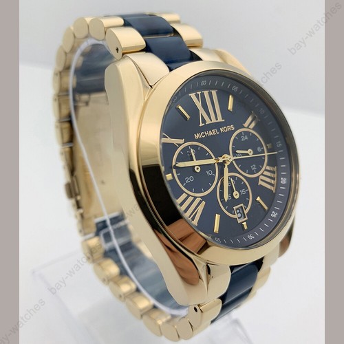 Michael Kors MK6268 Bradshaw Chronograph Two Tone Band Analog Men's ...