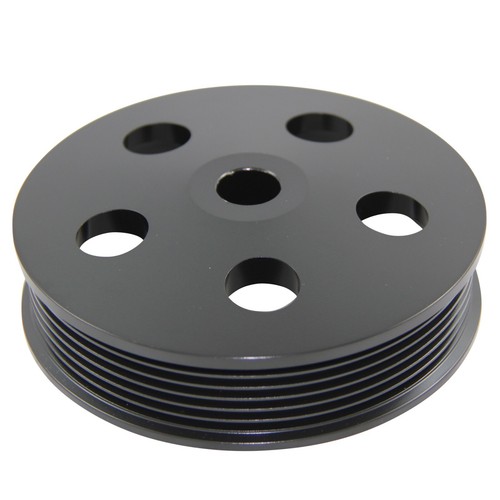 Pulley GM/Ford Power Steering Pump Serpentine Groove Black Alloy 5/8 ...