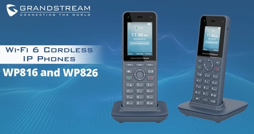 Grandstream WP826 Cordless WiFi IP Phone Dual Band 3 SIP 3 Line | eBay ...
