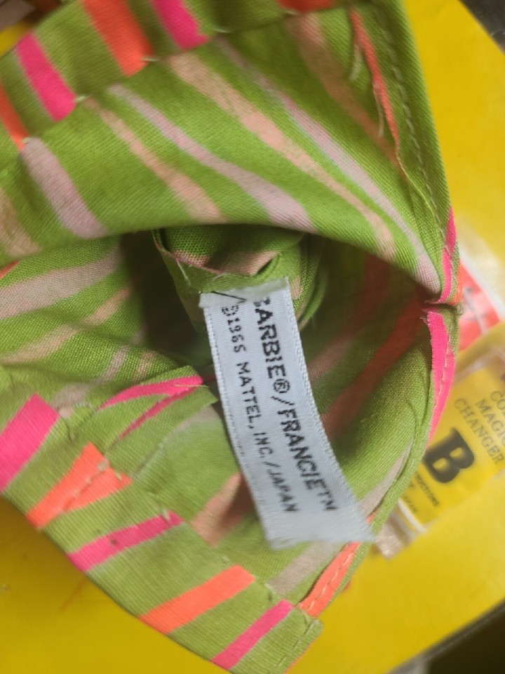 RARE Barbie Francie VINTAGE 1967 Color Magic Fashion #1775 Stripes Away ...