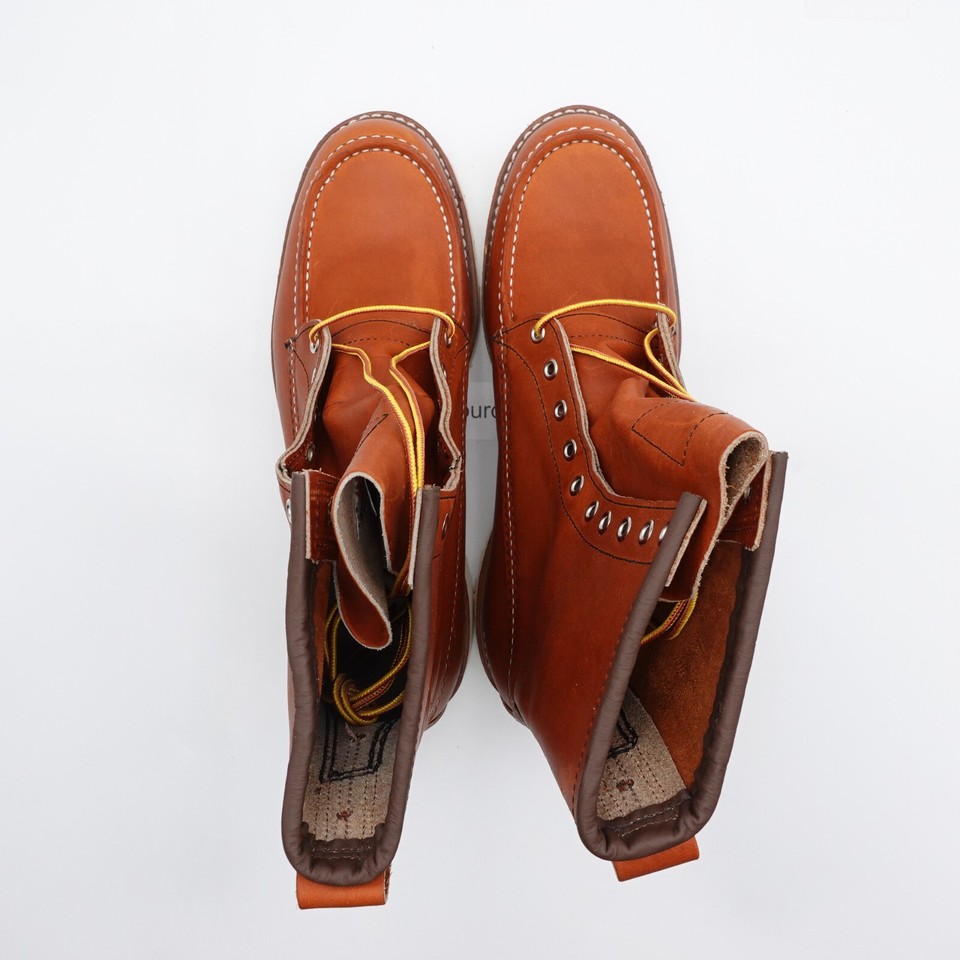Size 10.5 Men's Red Wing 877 8-inch Classic Moc Boots Brown Leather ...