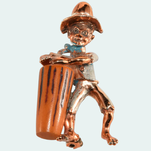 Bakelite VTG Conga Drum Player Brooch Pin Bongo Playing Man Band Native ...