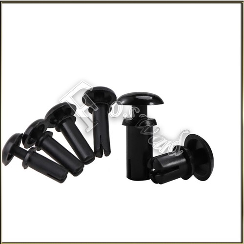 Black Plain Nylon Rivets Plastic Snap Expanding Rivet fit for Hole Φ2 3 ...