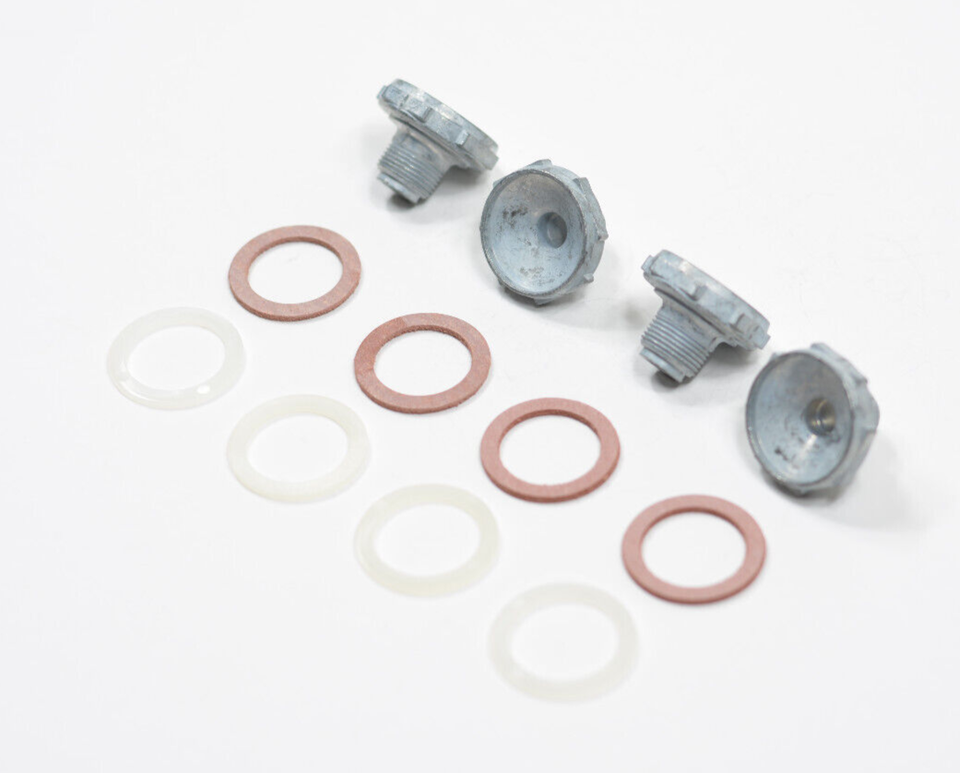 Power Valve Block Off Plugs & Reusable Gaskets (4 Pack) | Fits Holley ...