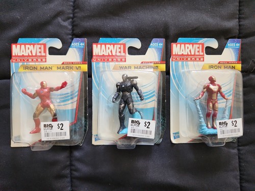 Hasbro Marvel Universe 2" Figure Lot of 3 - Mark VI War Mach Iron Man ...