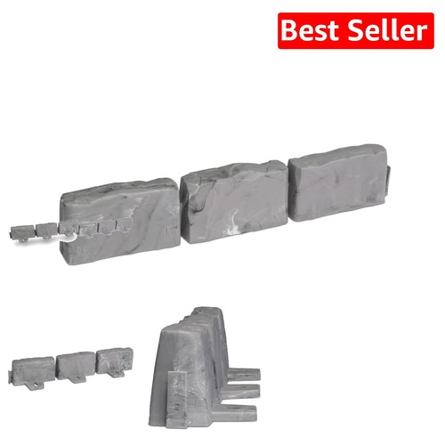 Flexible Slate Gray Garden Edging with Anchoring Spikes - Durable 60 ft ...