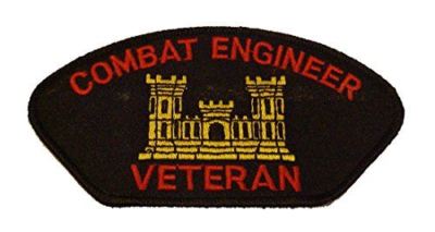 US ARMY COMBAT ENGINEER VETERAN PATCH W/ CASTLE BRANCH INSIGNIA 12B ...