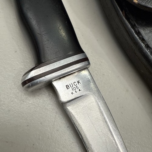 Buck 105 Pathfinder Vintage Pre Date Code Knife with Sheath Nice | eBay